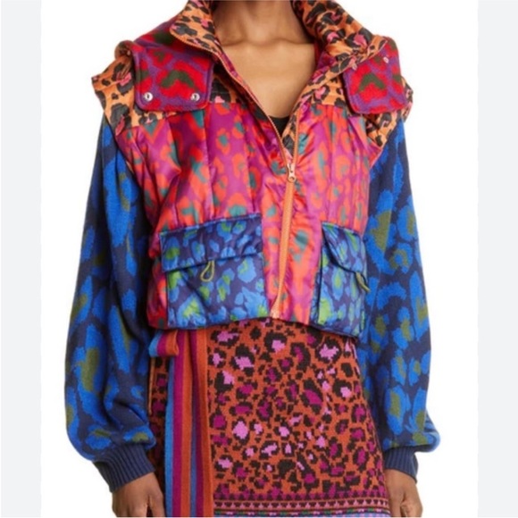 FARM Rio | Jackets & Coats | Farm Rio Multicolored Vibrant Mixed Pop ...